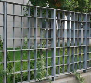 Security Steel Grating Fence Specifications and Characteristics